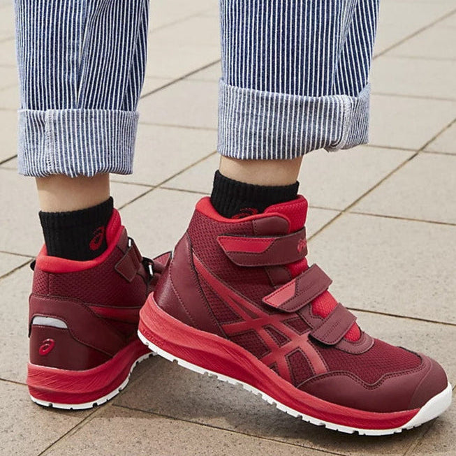 ウィンジョブ® CP216 3E相当 安全靴 ユニセックス ビートジュース×クラシックレッド — シザいもん